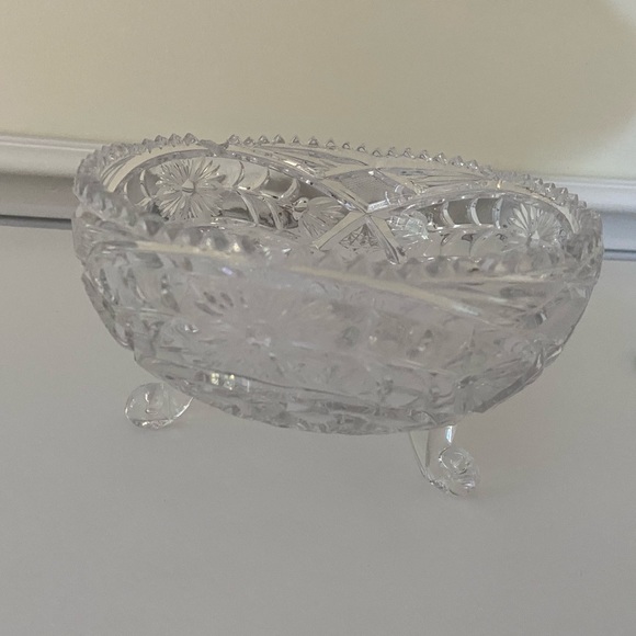 Antique | Accents | Antique Cut Glass Candy Bowl | Poshmark